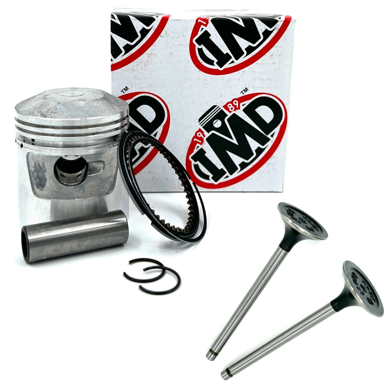 HONDA C70 PISTON KIT (1) INLET VALVE (1) EXHAUST VALVE (1) – IMD Pistons